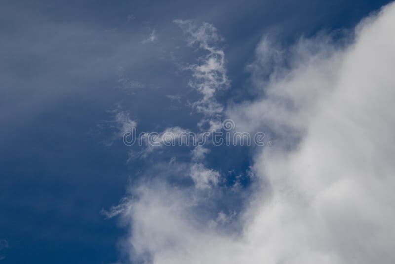 Cloudscape - Blue Sky and Shapes in the Clouds Stock Photo - Image of ...