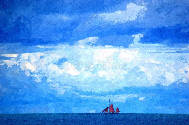 Cloudscape over the ocean stock image. Image of clouds - 43438005