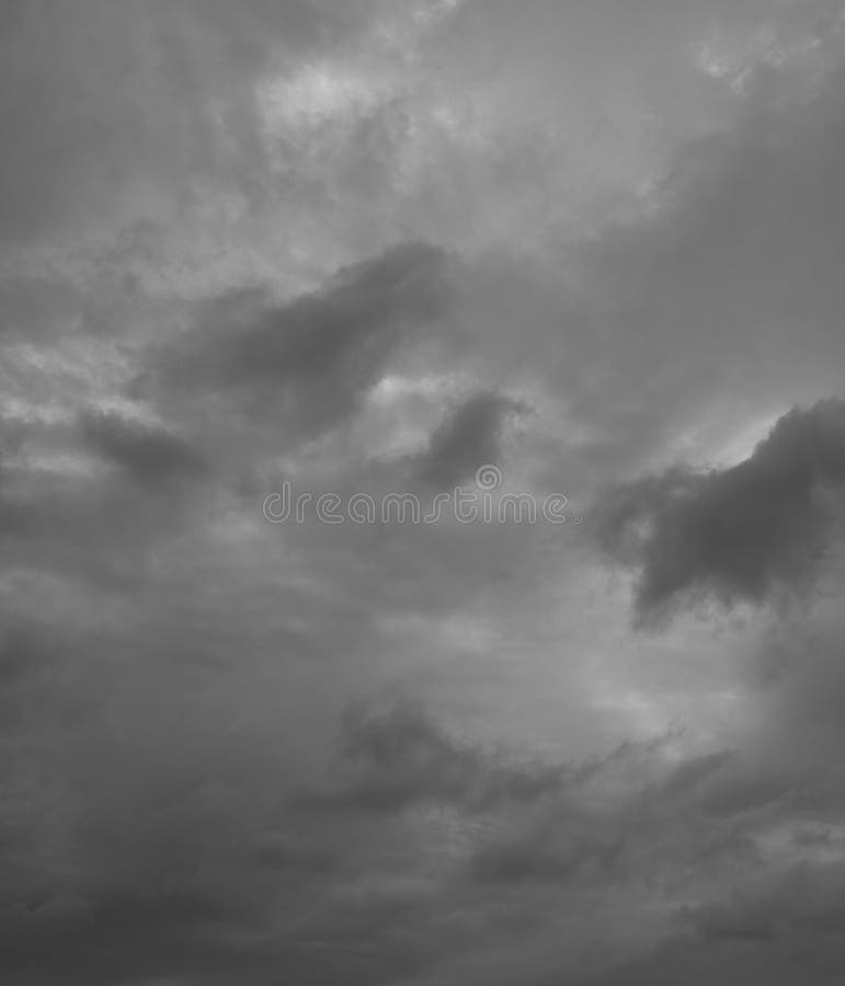 Cloudscape, Overcast Grey Clouds Over Horizon. Stock Photo - Image of ...