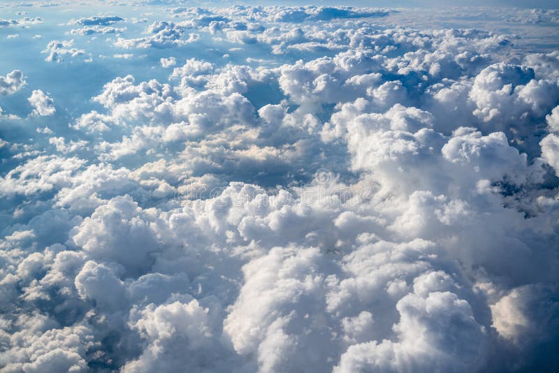 Chaotic Storm Cloudscape from Above Stock Photo - Image of clouds ...