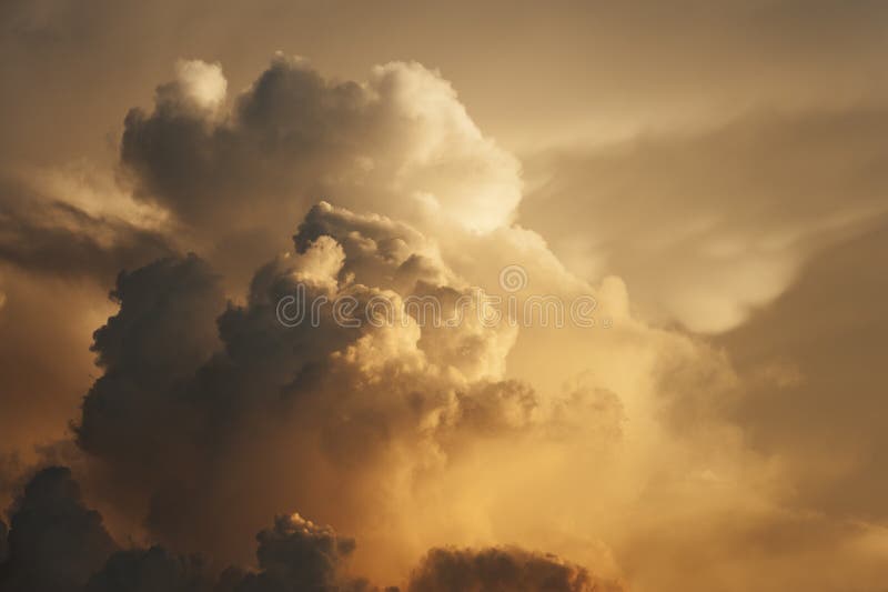 Dramatic Cloudscape at Sunset Stock Photo - Image of fantastic ...