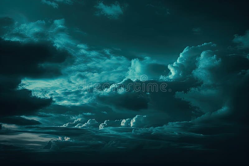 Cloudscape Thunderstorm Ominous Dramatic Design Background Sky Gloomy ...