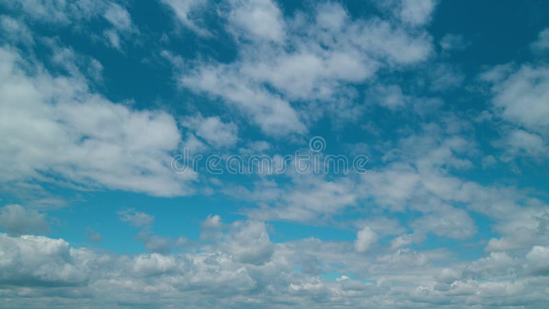 Cloudscape with Various Cloud Types on Background of Blue Sky. Semi ...