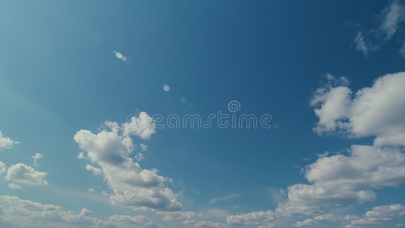 Cloudscape with Various Cloud Types on Background of Blue Sky. Semi ...