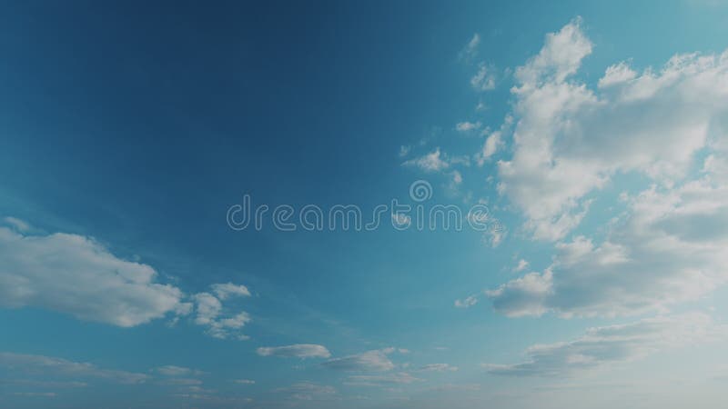 Cloudscape with Various Cloud Types on Background of Blue Sky. Semi ...