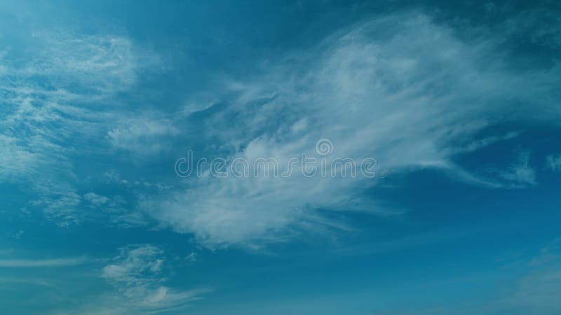 Cloudscape with Various Cloud Types on Background of Blue Sky. Semi ...