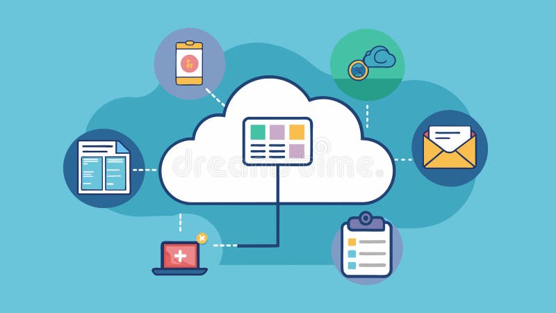 A Cloudshaped Graphic with Different Types of Data Such As Patient ...