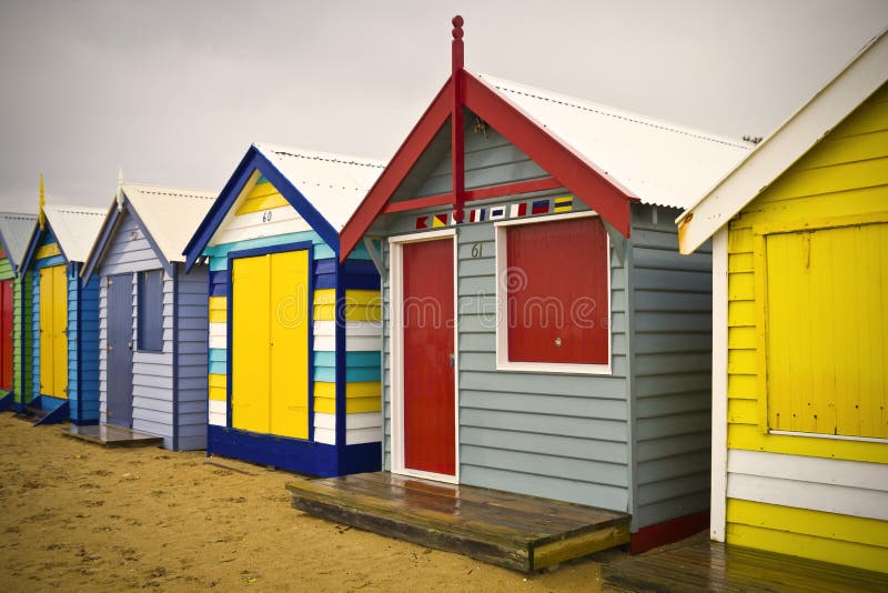 Bathing Boxes stock image. Image of brighton, swimming - 7972995