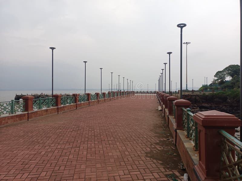 Cloudy Beach in Goa India, Blue Colored Gate Stock Photo - Image of ...