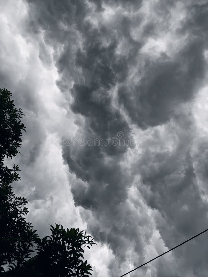 Cloudy black sky stock photo. Image of airplane, blacksky - 209416304