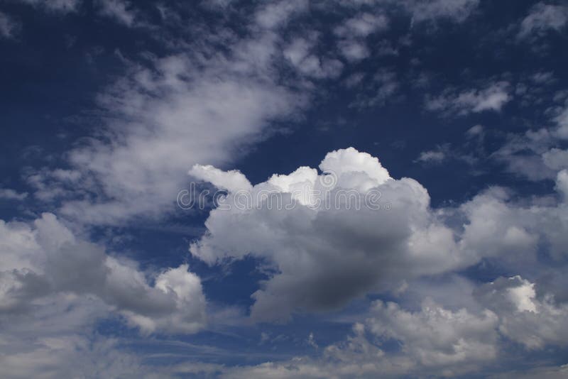 Cloudy blue clear sky stock photo. Image of wind, overcast - 170996568