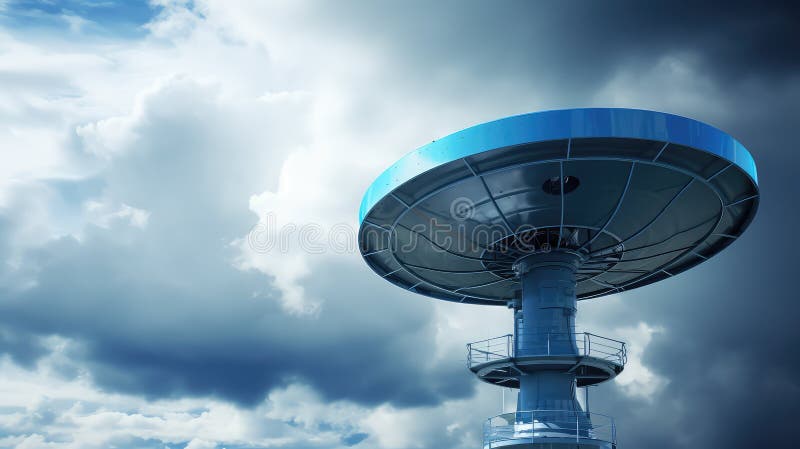 Cloudy blue radar stock illustration. Illustration of scan - 374030181
