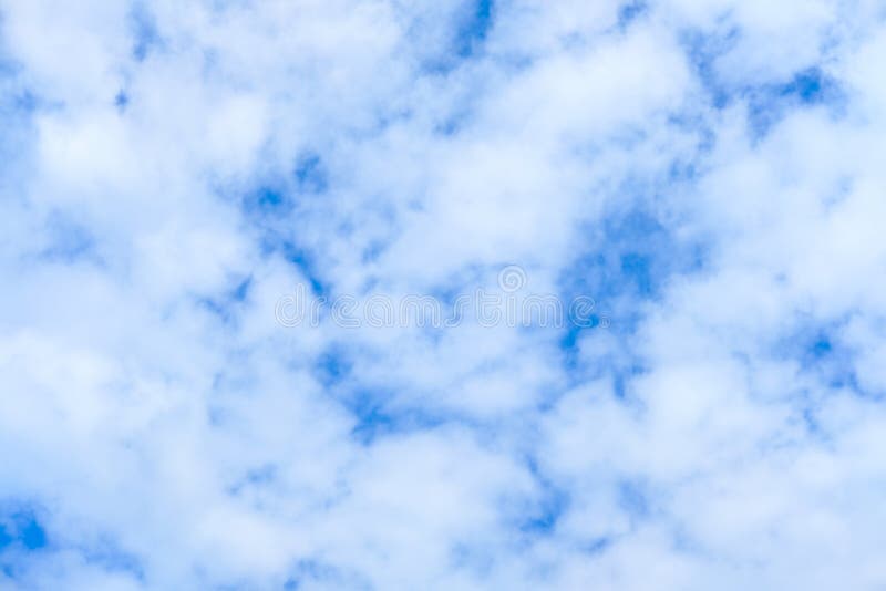 Blue Real Sky with White Clouds. the Azure Blur Sky Background, High ...
