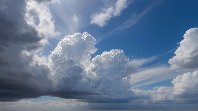 Cloudy Blue Sky Abstract Background, Blue Sky Background with Tiny ...