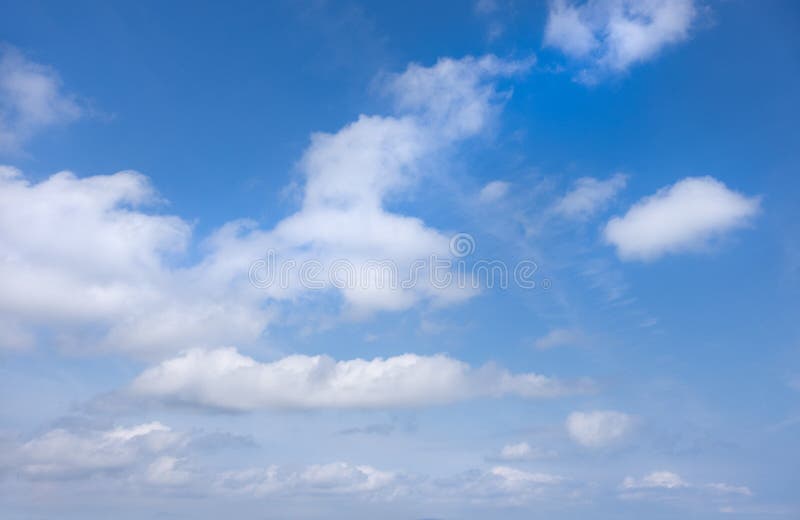 Cloudy Blue Sky, Design Element, Abstract Nature Background Stock Photo ...