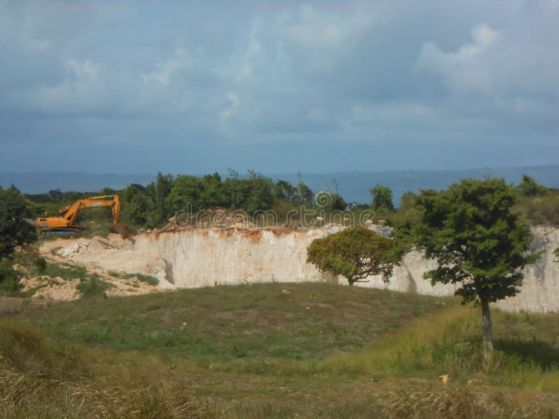 Scene of a Marl Pit stock photo. Image of calcite, horizon - 123786210