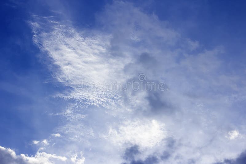 Cloudy Blue Sky , Imagination Shape of Cloud Stock Image - Image of ...