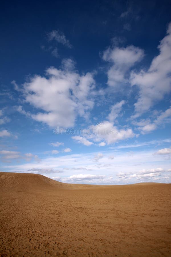Cloudy Blue Sky Over Desert Stock Image - Image of personal, life: 9185295