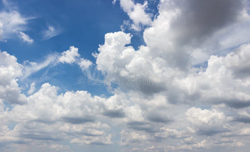 Cloudy and Blue Sky before Rain Stock Photo - Image of cloudy, outdoors ...