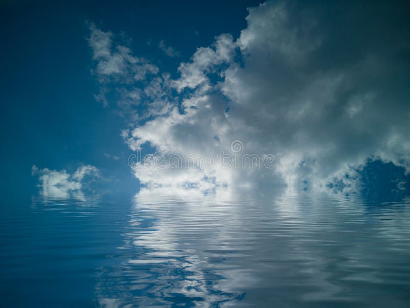 Cloudy sky and sea /ocean stock photo. Image of peaceful - 173982502