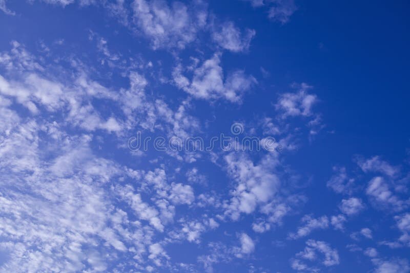 Cloudy Blue Sky in Spring Period Background Stock Image - Image of ...