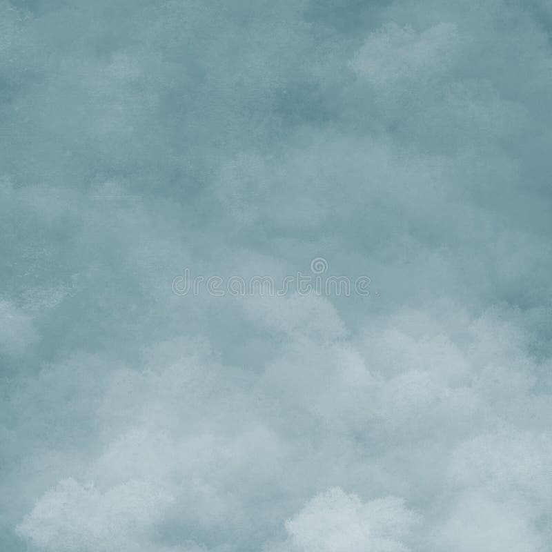 Cloudy Blue Sky, Vintage Watercolor Texture for Backgrounds. Stock ...