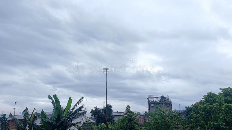 Cloudy Clouds after Rain in the Rainy Season Stock Image - Image of ...