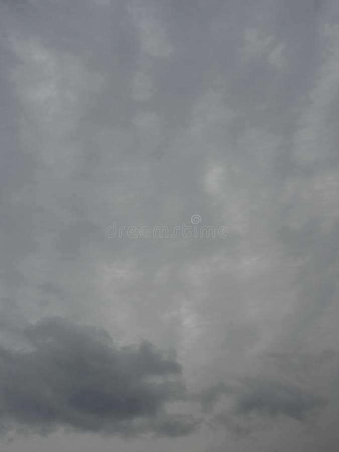 Stratocumulus Grayish Whitish Clouds. Bare Autumn Fall Winter Grey ...