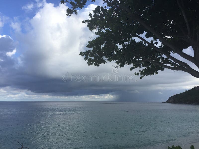 Cloudy ocean stock photo. Image of cloud, horizon, meditation - 98364316