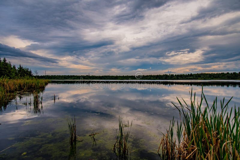 Chain Lake, Chain Lakes Provincial Park, Alberta, Canada Stock Photo ...