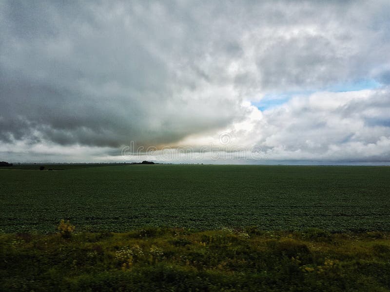 Cloudy day stock photo. Image of photoshop, field, cloudy - 96952898
