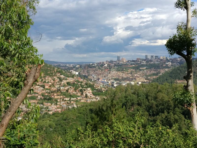 Cloudy Day in Kigali, Rwanda, Africa Stock Photo - Image of country ...