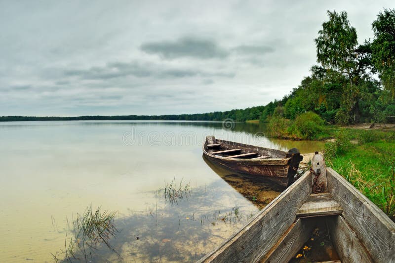 Cloudy day on the lake stock photo. Image of natural - 16457292