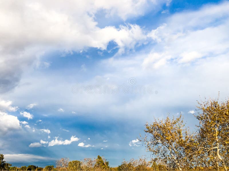 Cloudy Day Over Modesto California Stock Photo - Image of colorful ...