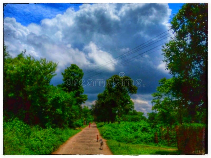 Cloudy day,rainy season, stock photo. Image of cloudy - 190755598
