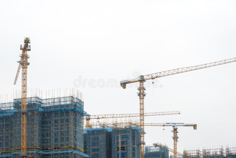 On Cloudy Days, High-altitude Boom on High-rise Buildings in Modern ...