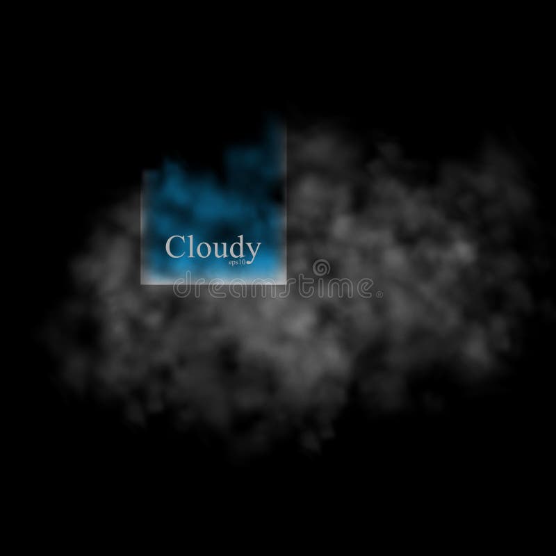Cloudy Design Element. Vector Abstract Background with Mesh Stock ...