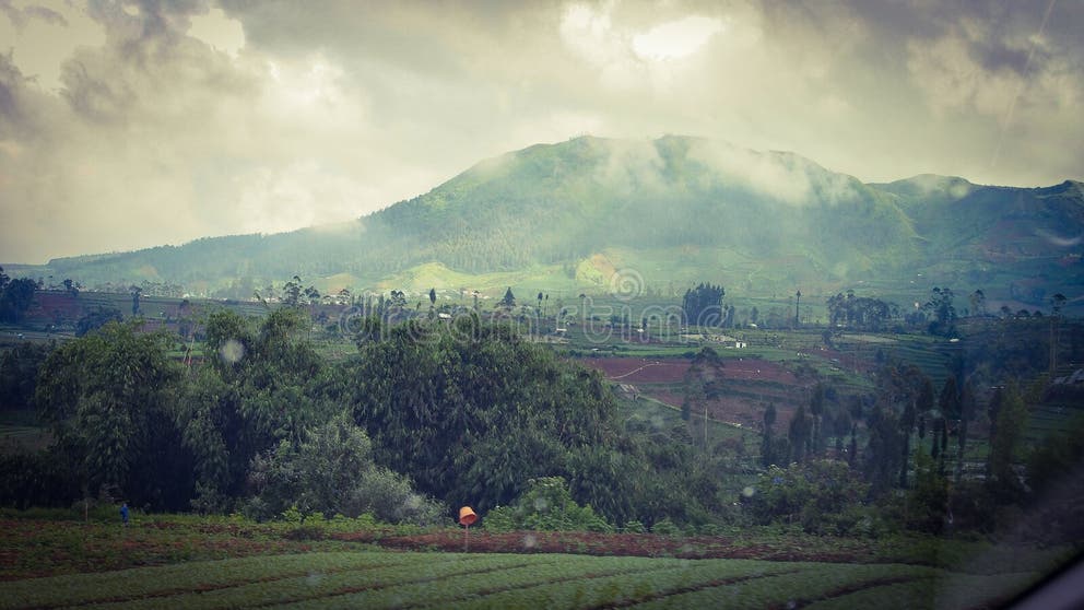 Cloudy at Dieng Valley Middle of Java Stock Photo - Image of java ...