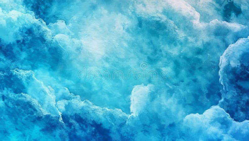 A Cloudy Effect is Achieved through the Use of a Light Blue Watercolor ...