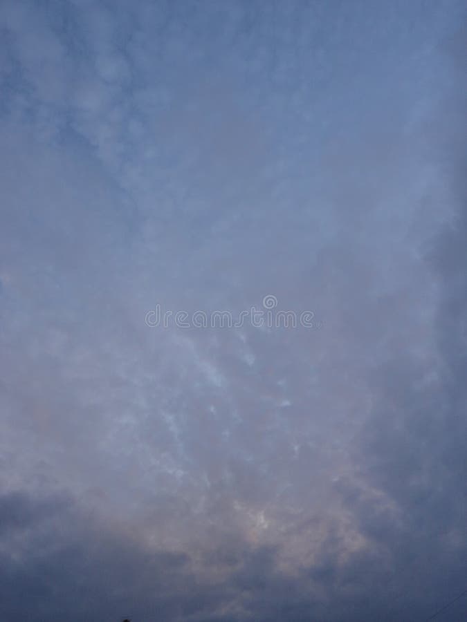 Cloudy evening sky stock image. Image of puffy, cloud - 79680587