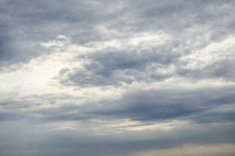 Cloudy Evening Sky with Clouds Stock Photo - Image of blue, cloud: 96746120