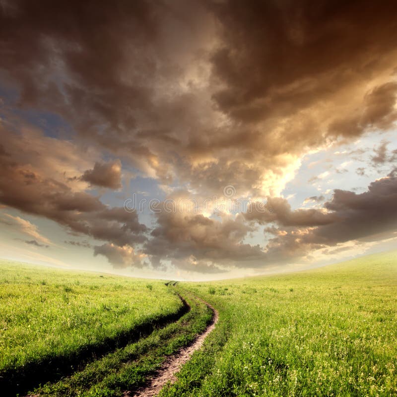 Summer landscape stock image. Image of field, land, meadow - 14234077