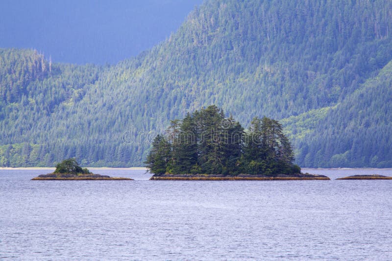 Cloudy Forest Peril Strait 845453 Stock Image - Image of mountain ...