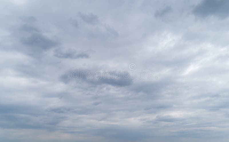 Cloudy Gray Sky with Thick Dense Clouds. Stock Photo - Image of rain ...