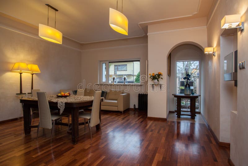 Cloudy Home - Elegant Interior Stock Photo - Image of furniture, decor ...