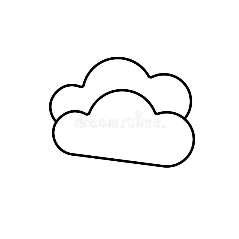 Cloudy Icon Element of Weather Icon for Mobile Concept and Web Apps ...