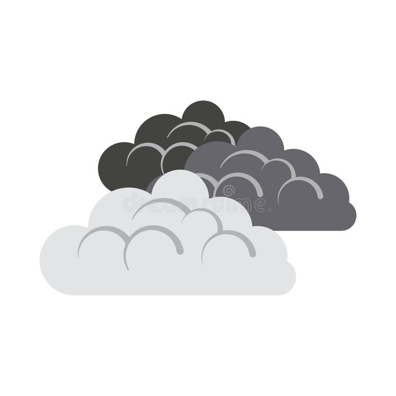 Cloudy Icon Vector Isolated on White Background, Cloudy Sign , Weather ...