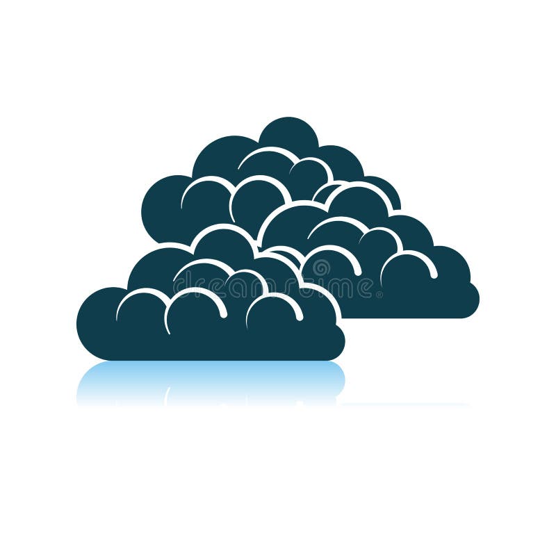 Cloudy Day Icon Vector Sign and Symbol Isolated on White Background ...