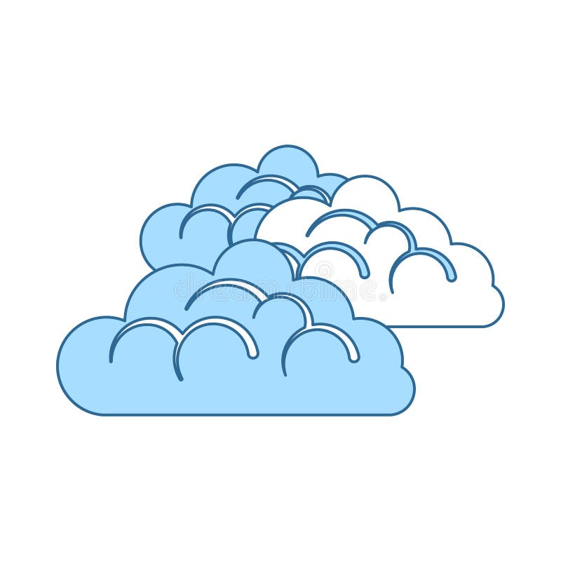 Cloudy Icon stock vector. Illustration of cloud, isolated - 161337688