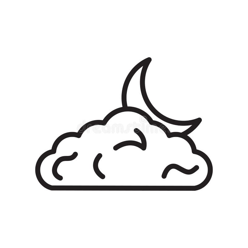 Cloudy Day Icon Vector Sign and Symbol Isolated on White Background ...